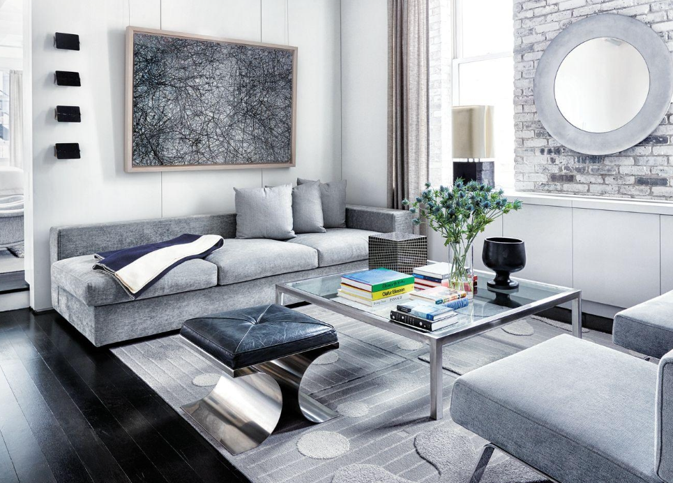 Salon gris : pour de l'élégance et du moderne en même temps