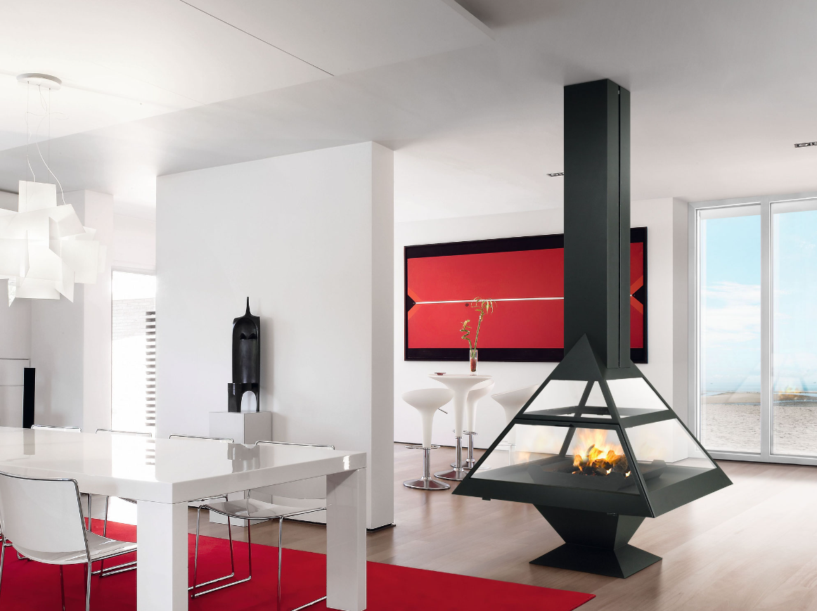 Cheminée centrale : est-ce une bonne idée?