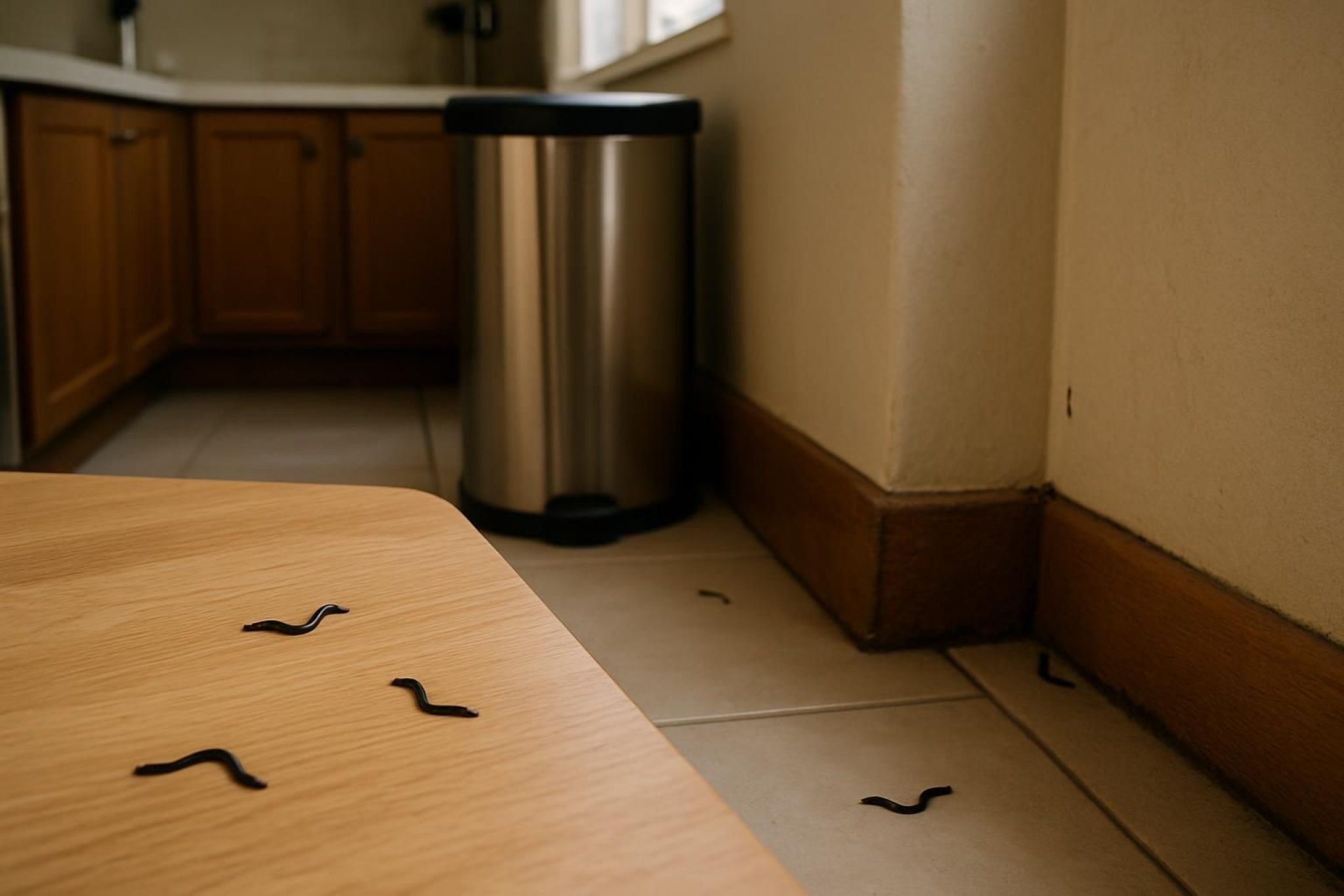 Petits vers noirs 🐛 : les reconnaître et les éliminer facilement 🏠